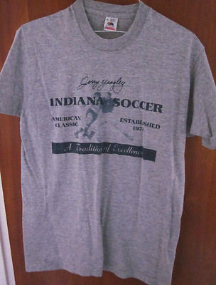 JERRY YEAGLEY lrg tee NCAA Indiana University soccer camp T shirt ...
