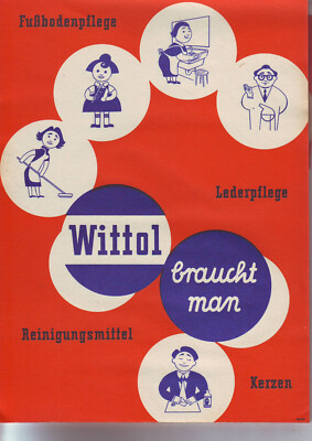 VEB Wittol Lutherstadt Wittenberg DDR Reklame Block 60 Blatt Dr. Glanz ...