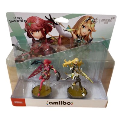 Nintendo amiibo Double Pyra Mythra Set Figure Super Smash Bros Homura ...