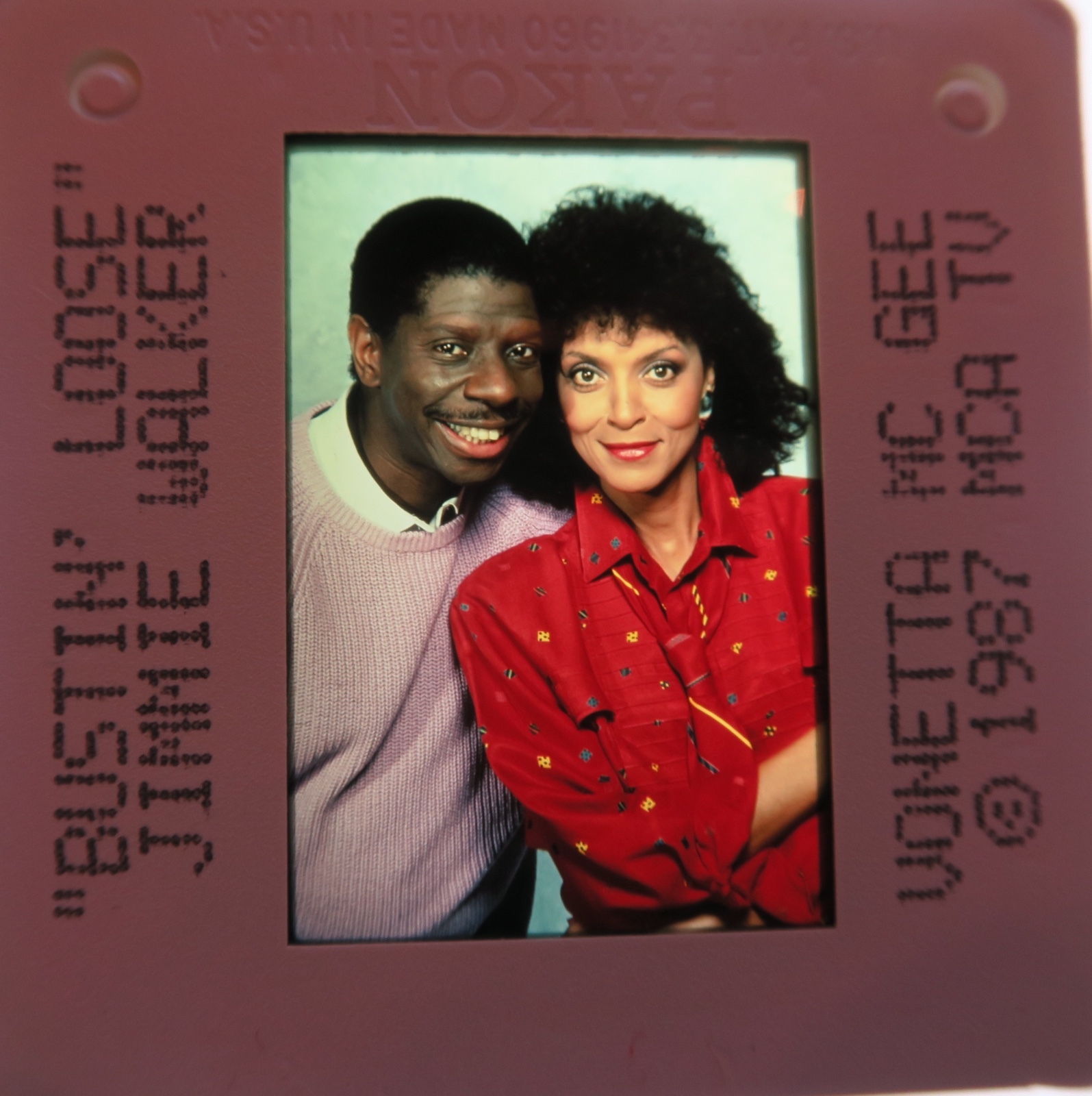 BUSTIN LOOSE CAST JIMMIE WALKER Marie Cole Vonetta McGee ORIGINAL SLIDE ...