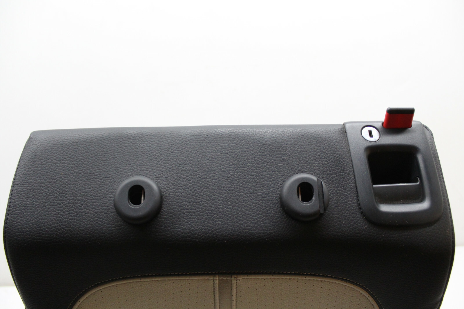 10 VW CC REAR LEFT UPPER SEAT SECTION BEIGE BLACK OEM 09 11 12 13 14 15 ...