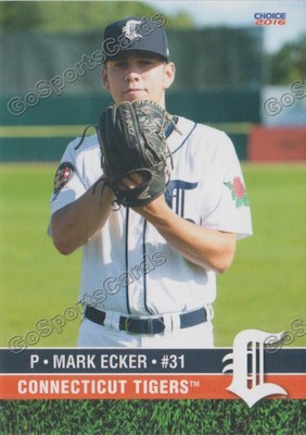 2016 Connecticut Tigers Mark Ecker RC Rookie Detroit | eBay
