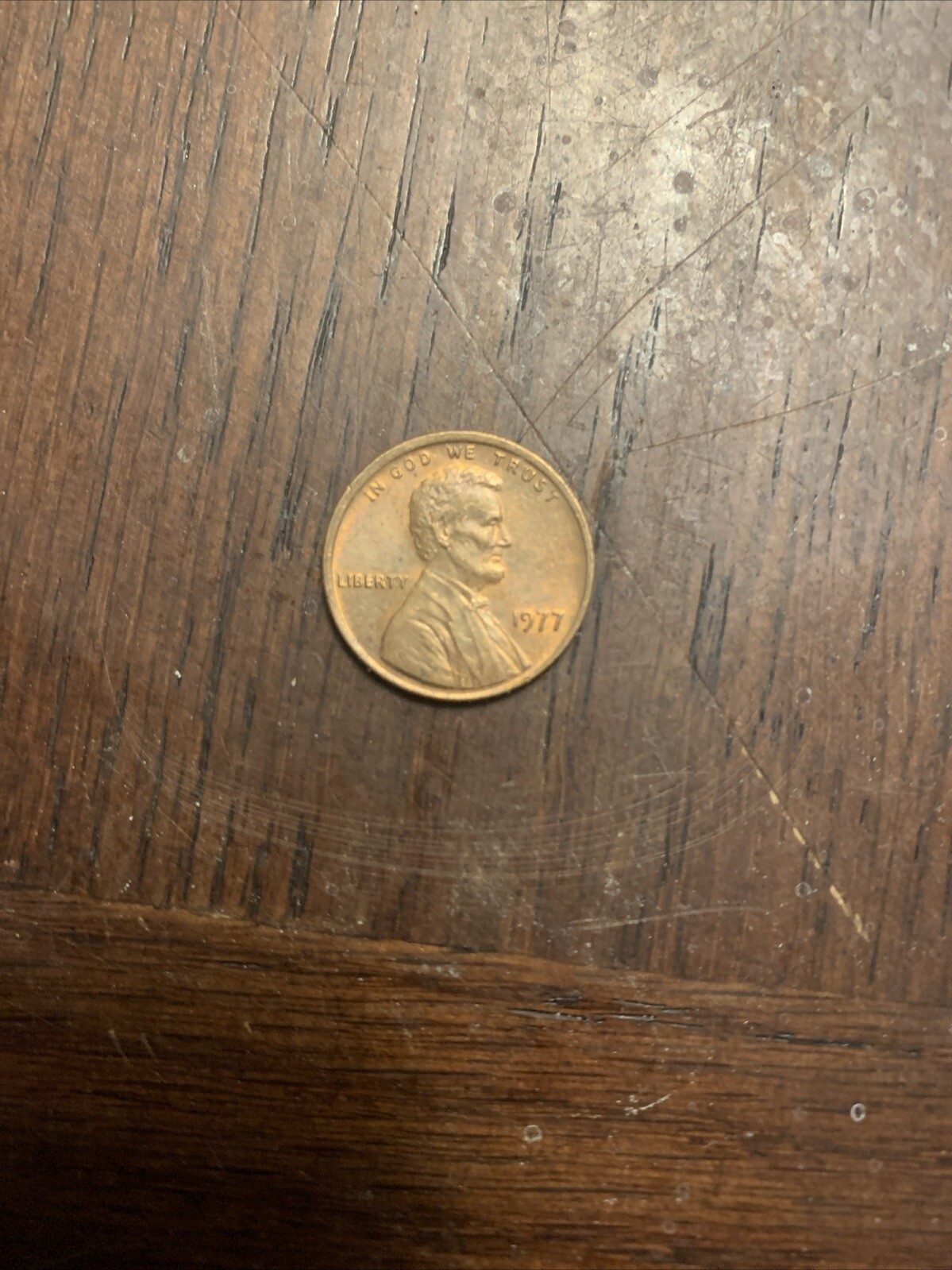 LINCOLN MEMORIAL 1977 PENNY NO MINT MARK IN NICE CONDITION rare shiny ...