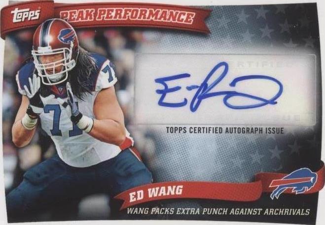 2010 Topps - Peak Performance Autographs Ed Wang #PPA-EW (AU, RC) for ...