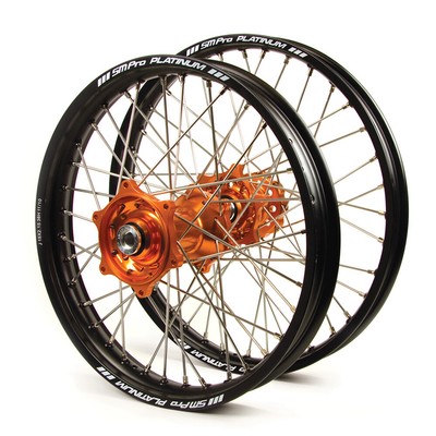 KTM 250 EXC 2003 - 2015 Wheel Set Black Platinum SNR MX Rims Orange ...