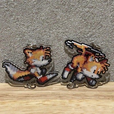 SEGA Sonic Tails Acrylic Keychain Heisei Retro Sonic | eBay