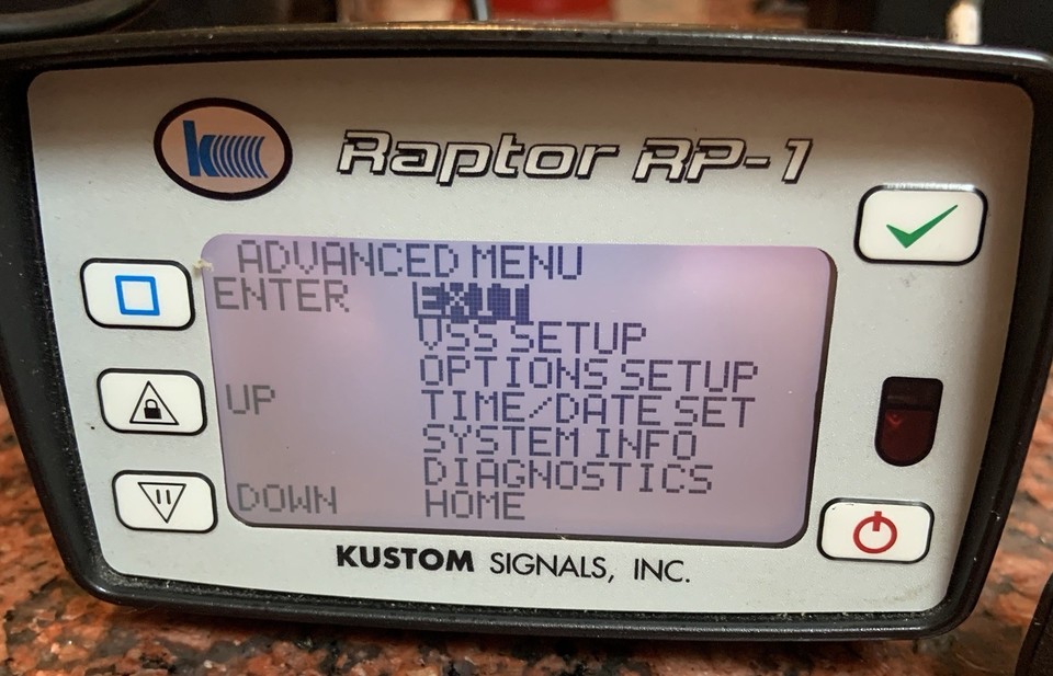 Kustom Signals Raptor RP1 Police Radar Dual K Same Lane Fast W/ Pelican ...