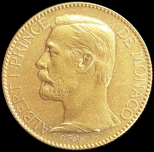 1895 A GOLD MONACO 100 FRANC ALBERT I COIN PARIS MINT | eBay