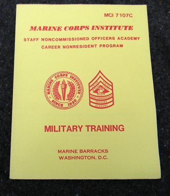 1987 MILITARY TRAINING MCI 7107C Marine Corps , Non Commissioned ...