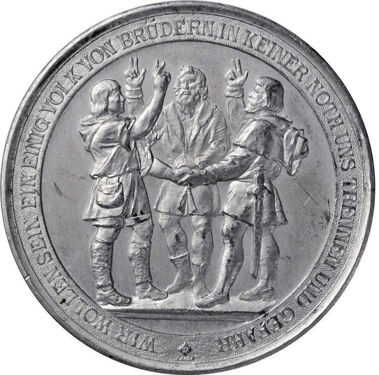 Switzerland 1891 600th Anniversary of Swiss Confederacy Medal By Lauer ...