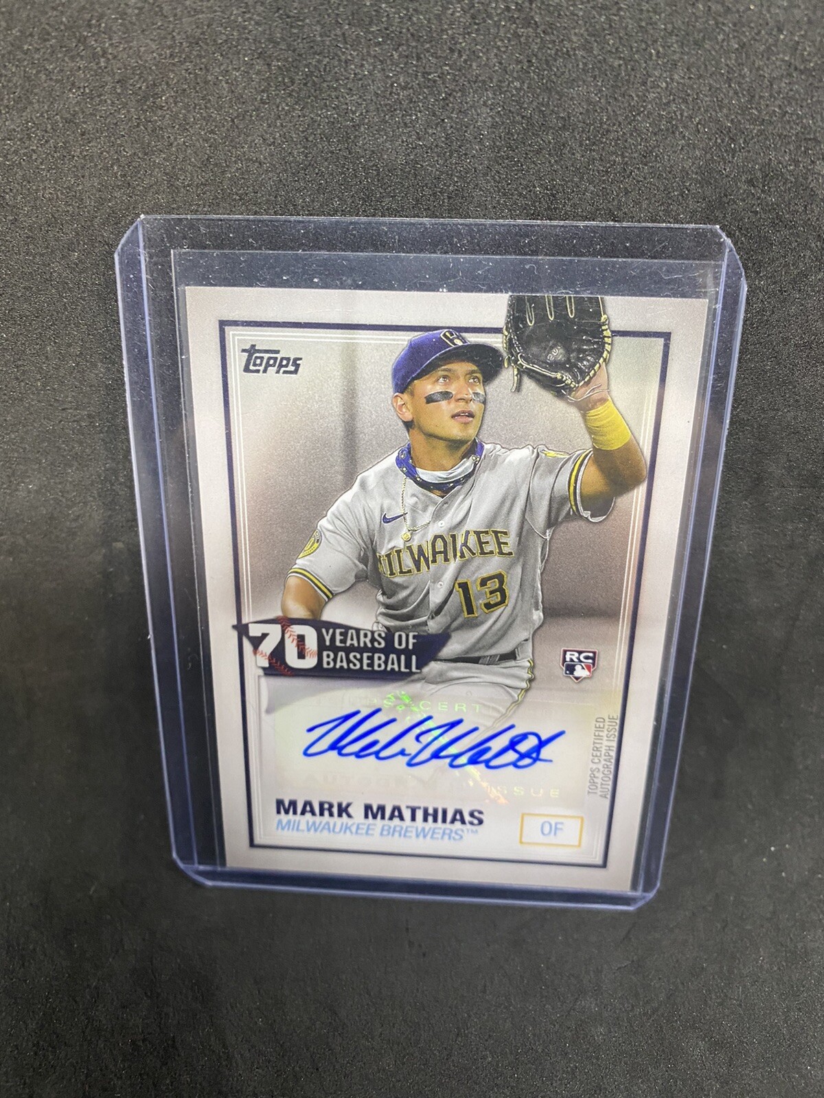 Mark Mathias 2021 TOPPS SERIES 1 70 YEARS OF BASEBALL AUTO #70YA-MMA ...