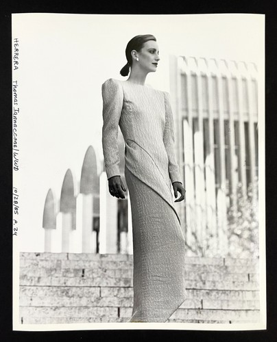 1985 Herrera Thomas Iannaccone WWD Fashion Vintage Press Model Photo ...