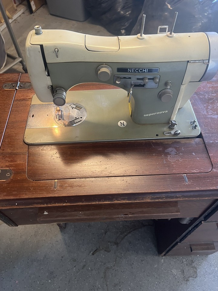 vintage all original necchi supernova From 1955. Italian Sewing Machine ...