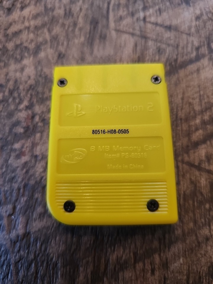 Memory Card 8MB MagicGate Yellow Nyko for Playstation 2 PS2 | eBay