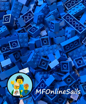 100 Blue LEGO Basic Bricks 2x2 2x3 2x4 - Random Basic Bulk Lot Big | eBay