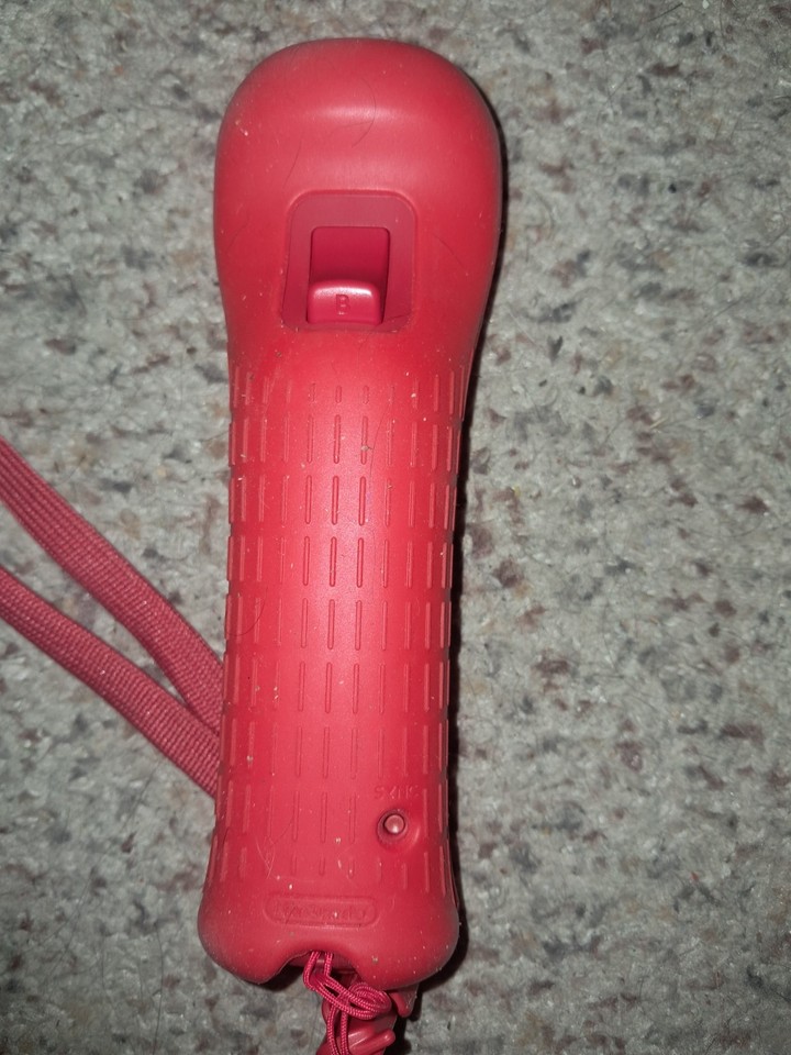 Nintendo Wii Red WiiMote Wii Motion Plus Controller with Strap | eBay