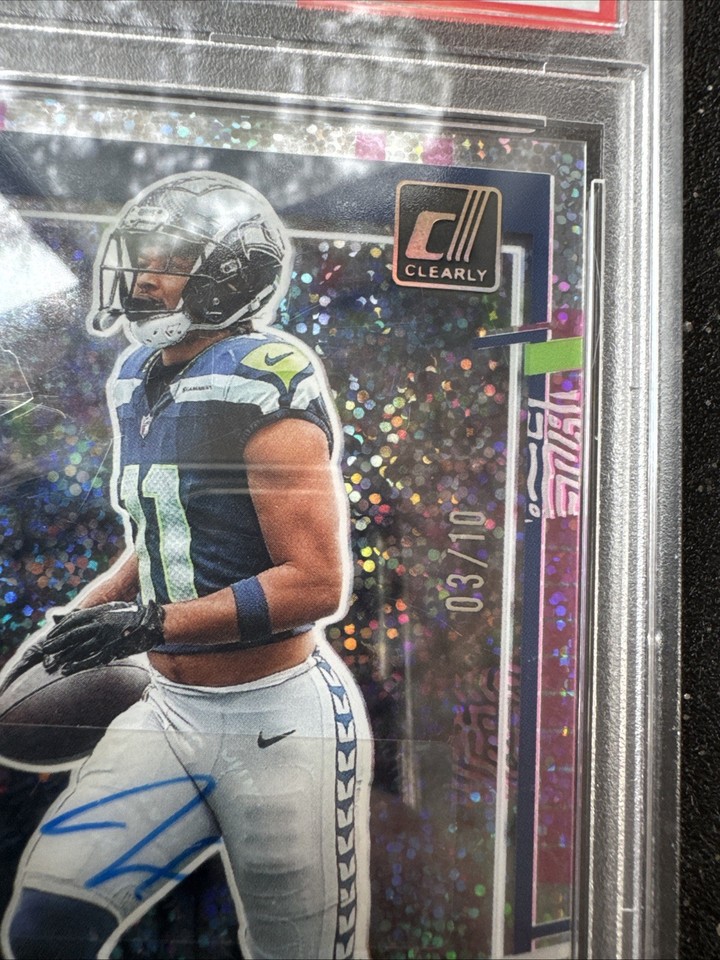 2023 Jaxon Smith Njigba Donruss Clearly Techno Rookie Auto /10 PSA 10 ...