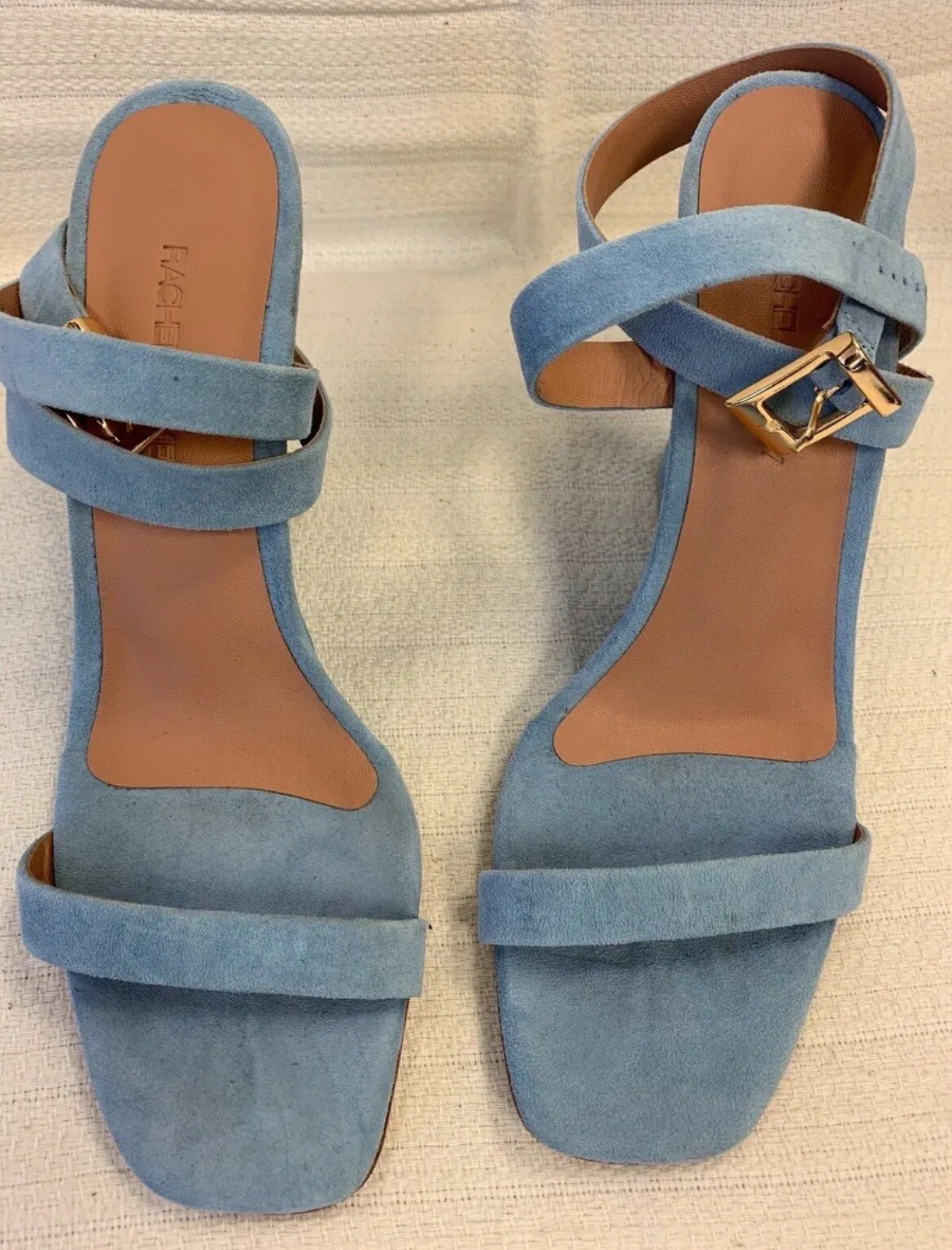 Rachel Comey Chord Wedge Sandal, Sueded Leather, Cornflower Blue NIB ...