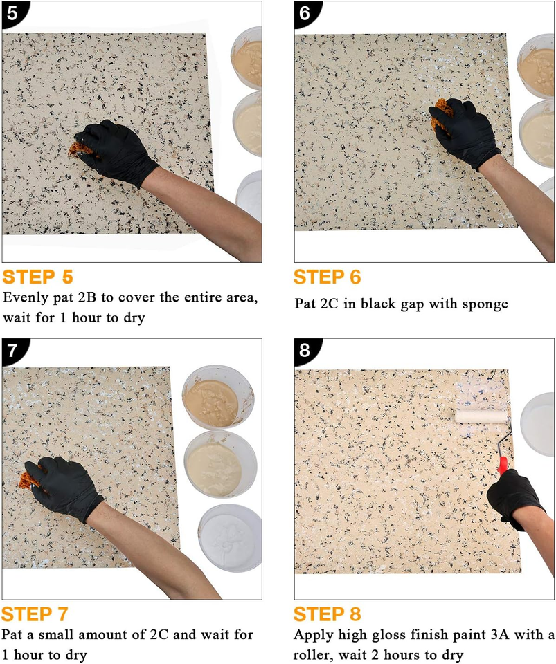 Granite Countertop Paint Kit - Sand Counter Top Refinishing Kit for ...