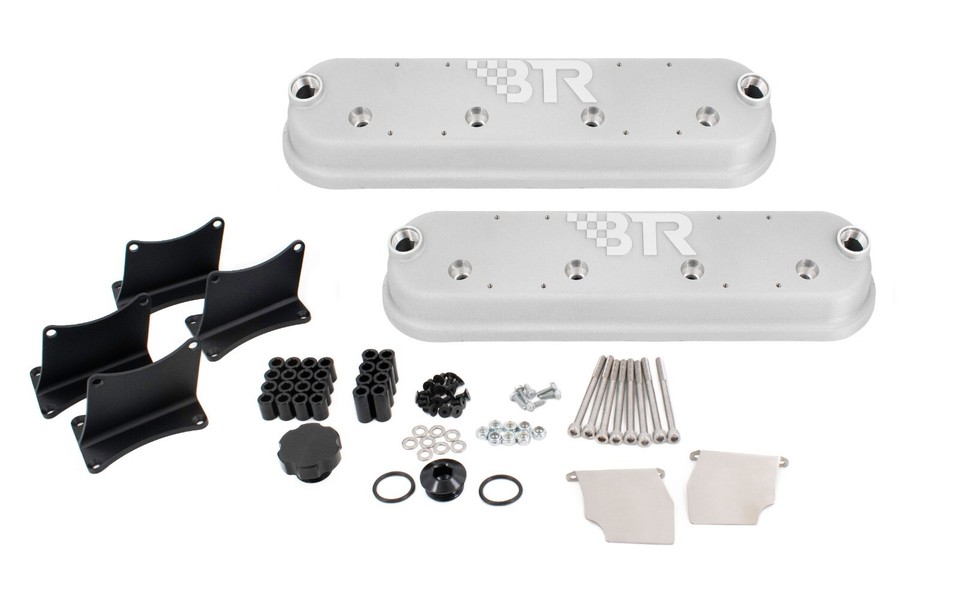 BTR LS Silver Valve Cover Set with Coil Mounts | eBay
