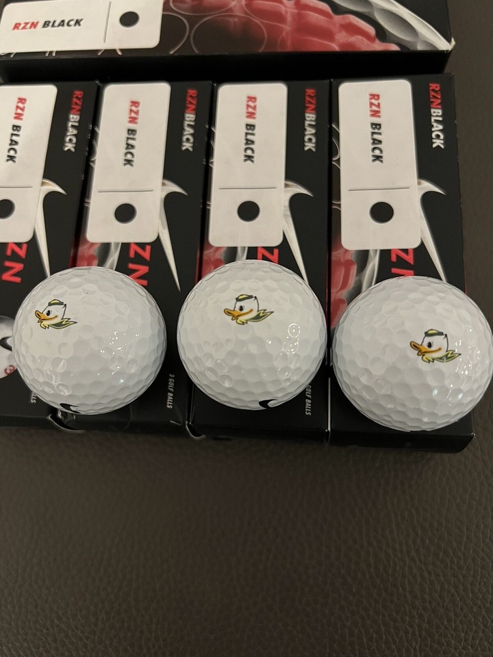 1 Dozen - Oregon Team Issue Only - Nike Tour Issue RZN Black Golf Balls ...