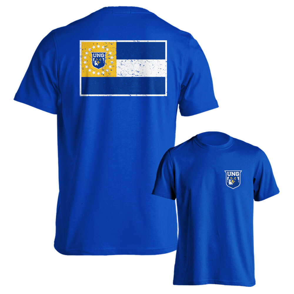 University of North Georgia Nighthawks UNG State Flag Logo Short Sleeve ...