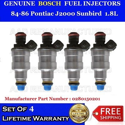 4x Best Upgrade Fuel Injectors For 84-86 Pontiac J2000 Sunbird 1.8L ...
