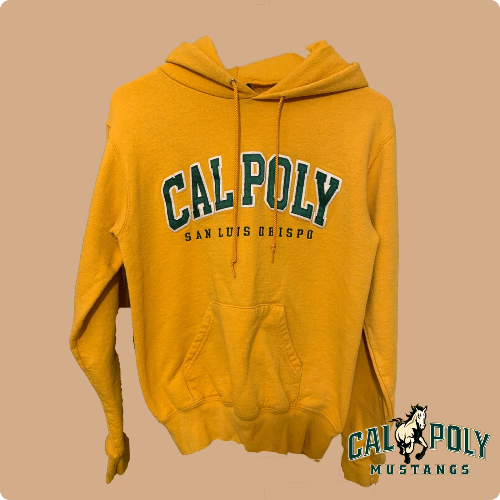 Champion Cal Poly SLO Hoodie (Yellow Hoodie) - XS Men | eBay