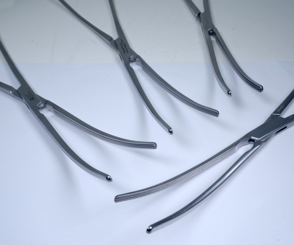 4x DeBakey Aortic Aneurysm Clamps 11¾" Stainless Surgical SSi V ...
