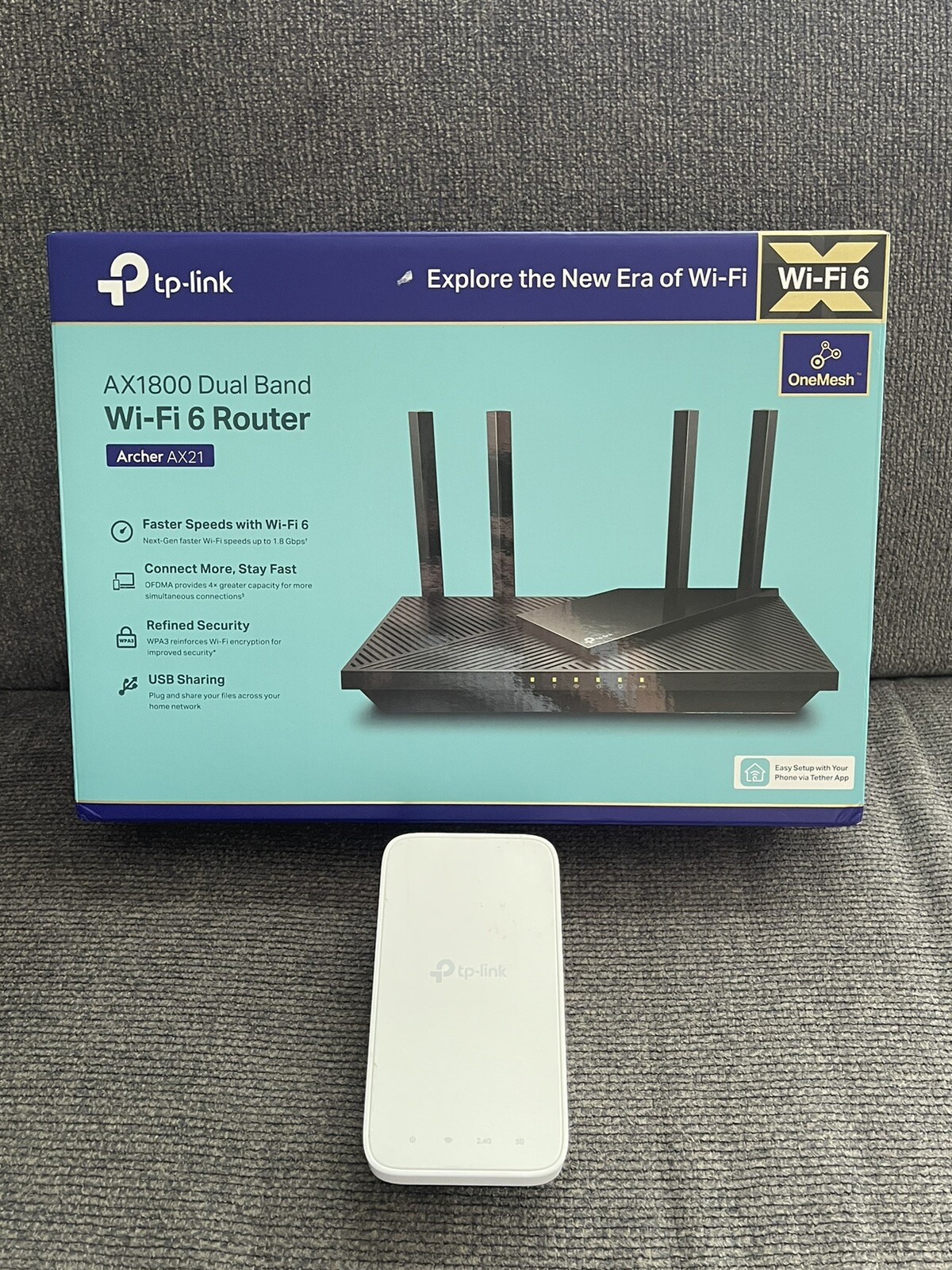 TP-Link AX1800 Dual Band Wi-Fi 6 Router - Archer AX21 OneMesh Plus WiFi ...