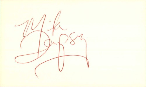 Mike Dempsey Signed 3x5 Index Card Cut 1976-79 Dunedin Blue Jays ...