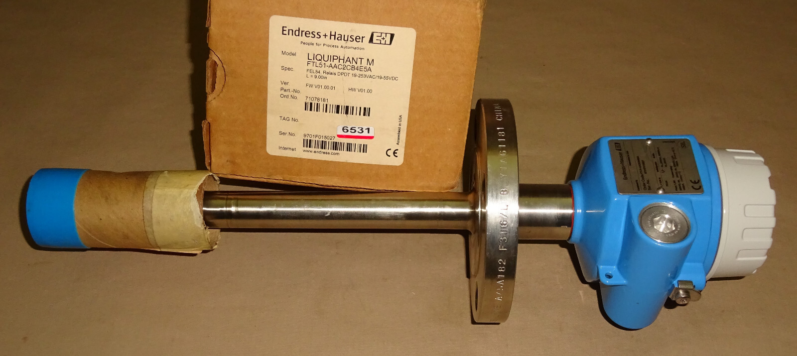 Endress + Hauser Liquiphant M FTL51-AAC2CB4E5A Liquid Level Sensor NEW ...