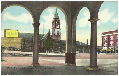 Cheyenne Wyoming WY ~ Union Pacific Railroad Station Train Depot 1940's ...