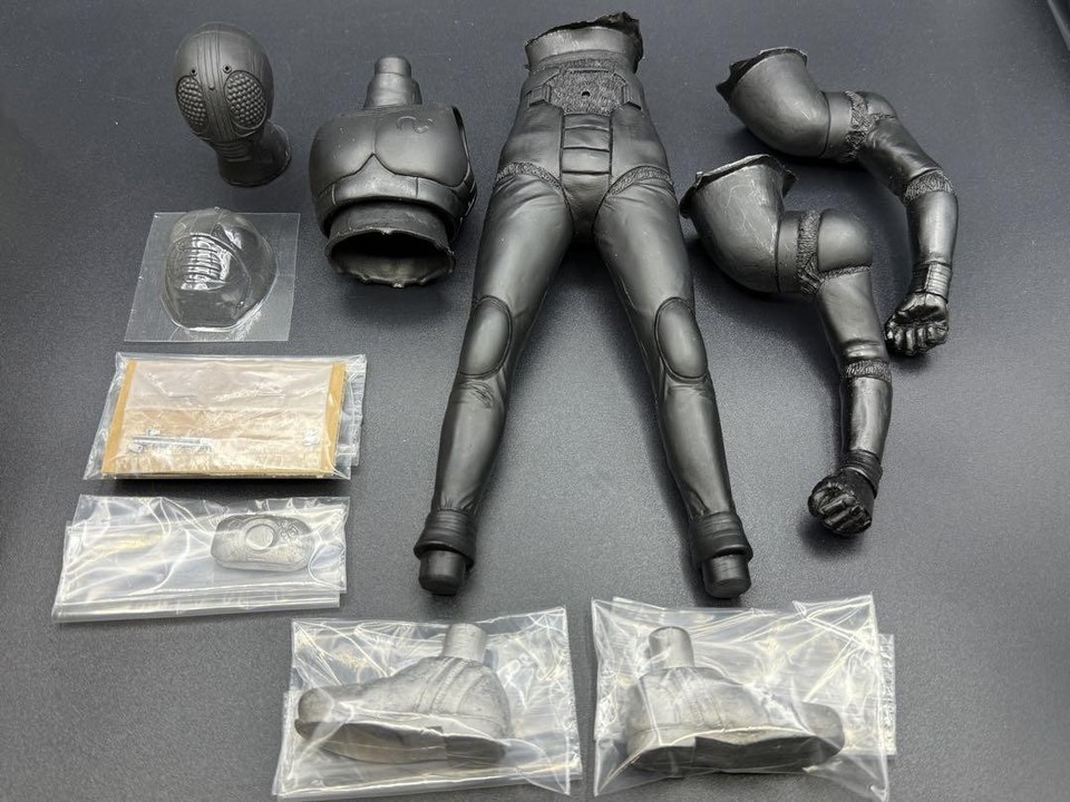 Out of Print Unassembled B CLUB 1 6 Kamen Rider Black Sofubi Garage Kit ...