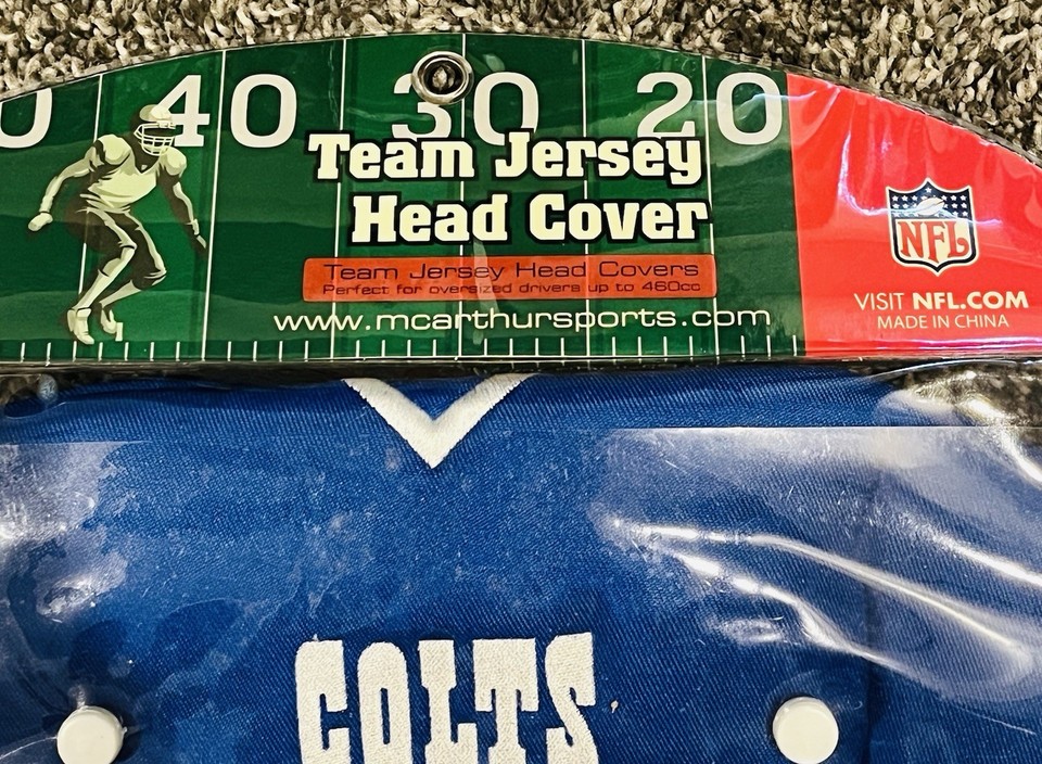 Vintage NFL Indianapolis Colts Team Jersey Head Cover New In Package | eBay
