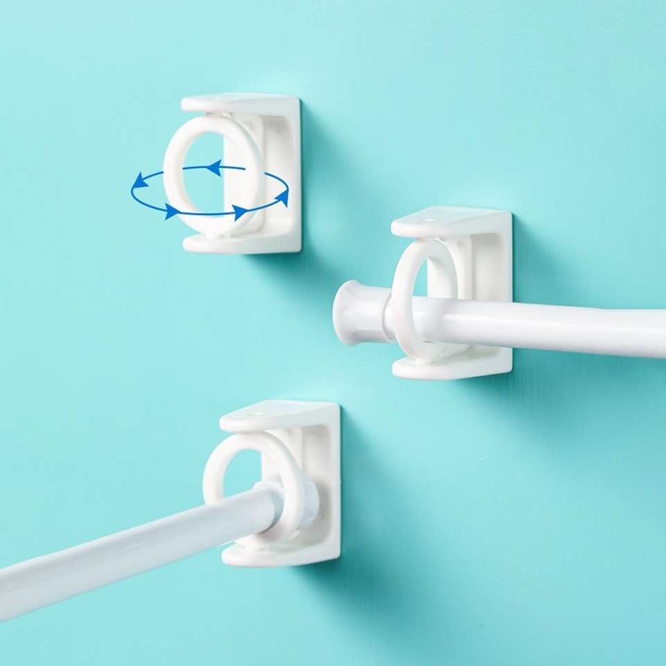 Holders Curtain Pole Acrylic Viscose Bracket Rod Holder Triangle Hanger ...