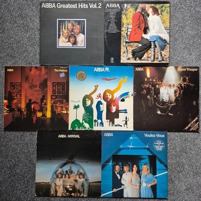 7 x ABBA LPs Job Lot Vinyl Voulez Vous Arrival Super Trouper Visitors ...