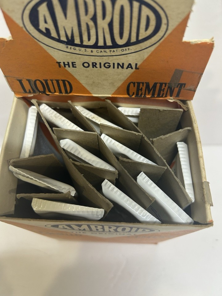 Vintage Control Line Model Airplane Ambroid Cement NOS Case Glue | eBay