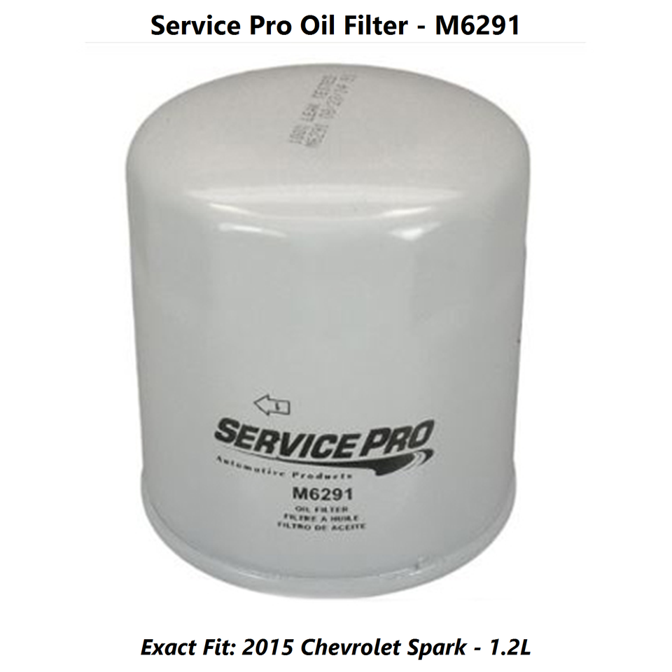 Fits: 2015 Chevrolet Spark 1.2L 6,000 Mile Synthetic Oil & Filter Kit ...