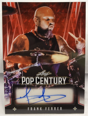 Frank Ferrer 2025 Leaf Pop Century Metal Red Flood Super Autograph Auto ...