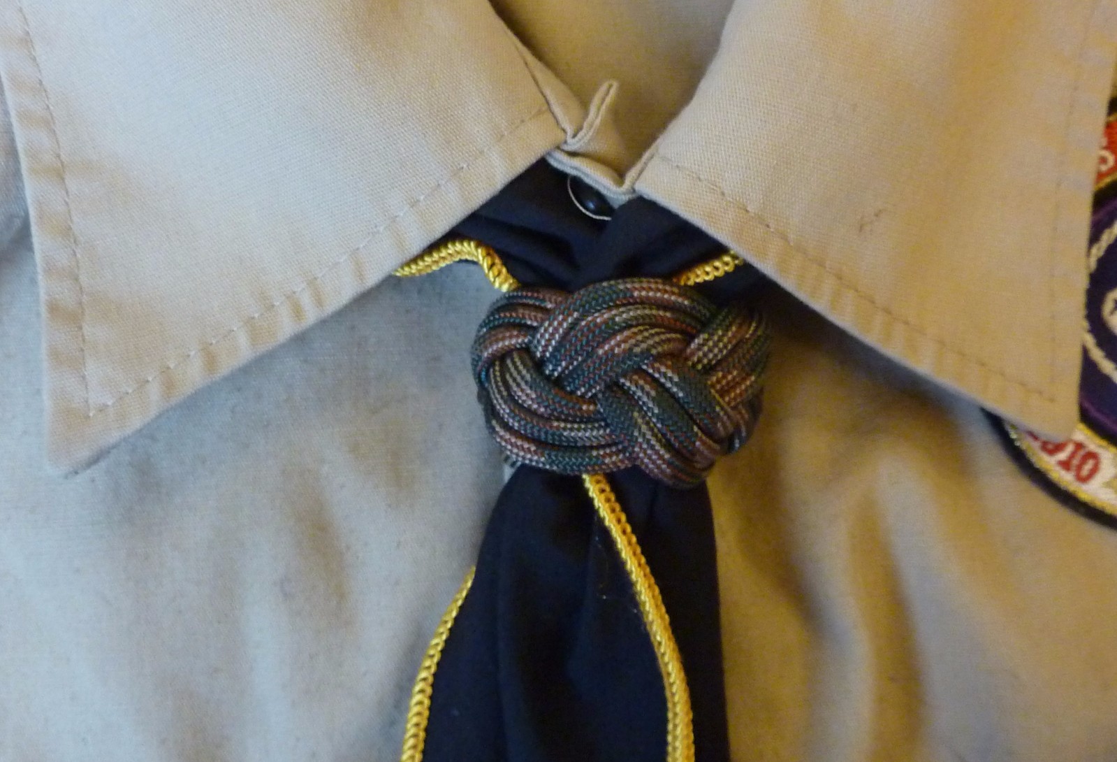 Handmade Scout Neckerchief Slide Woggle Paracord Turks Head Knot ...