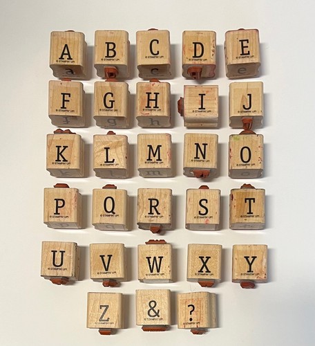 ***LETTERS*** Stampin' Up! TICKER TAPE ALPHABET Stamp Set | eBay