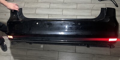 Mk6.5 Volkswagen Jetta GLI Rear Bumper Cover Black W/ Sensor Holes And ...