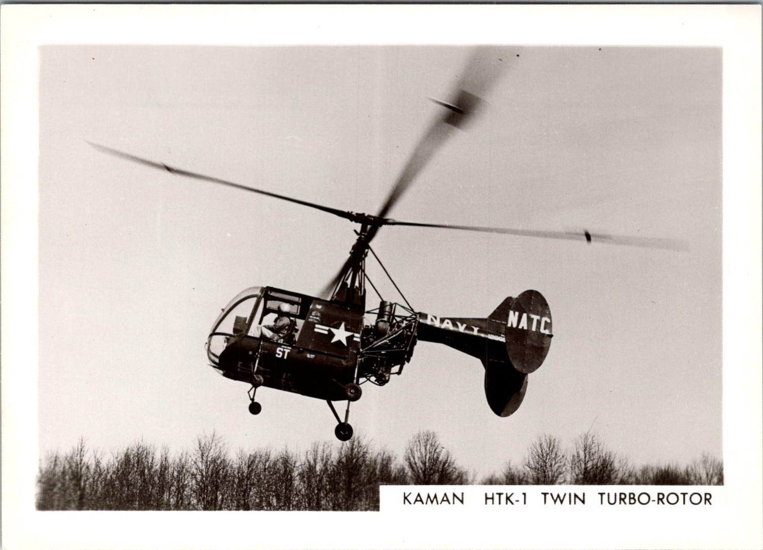Vintage Aircraft Photo Postcard - KAMAN HTK-1 TWIN TURBO-ROTOR ...
