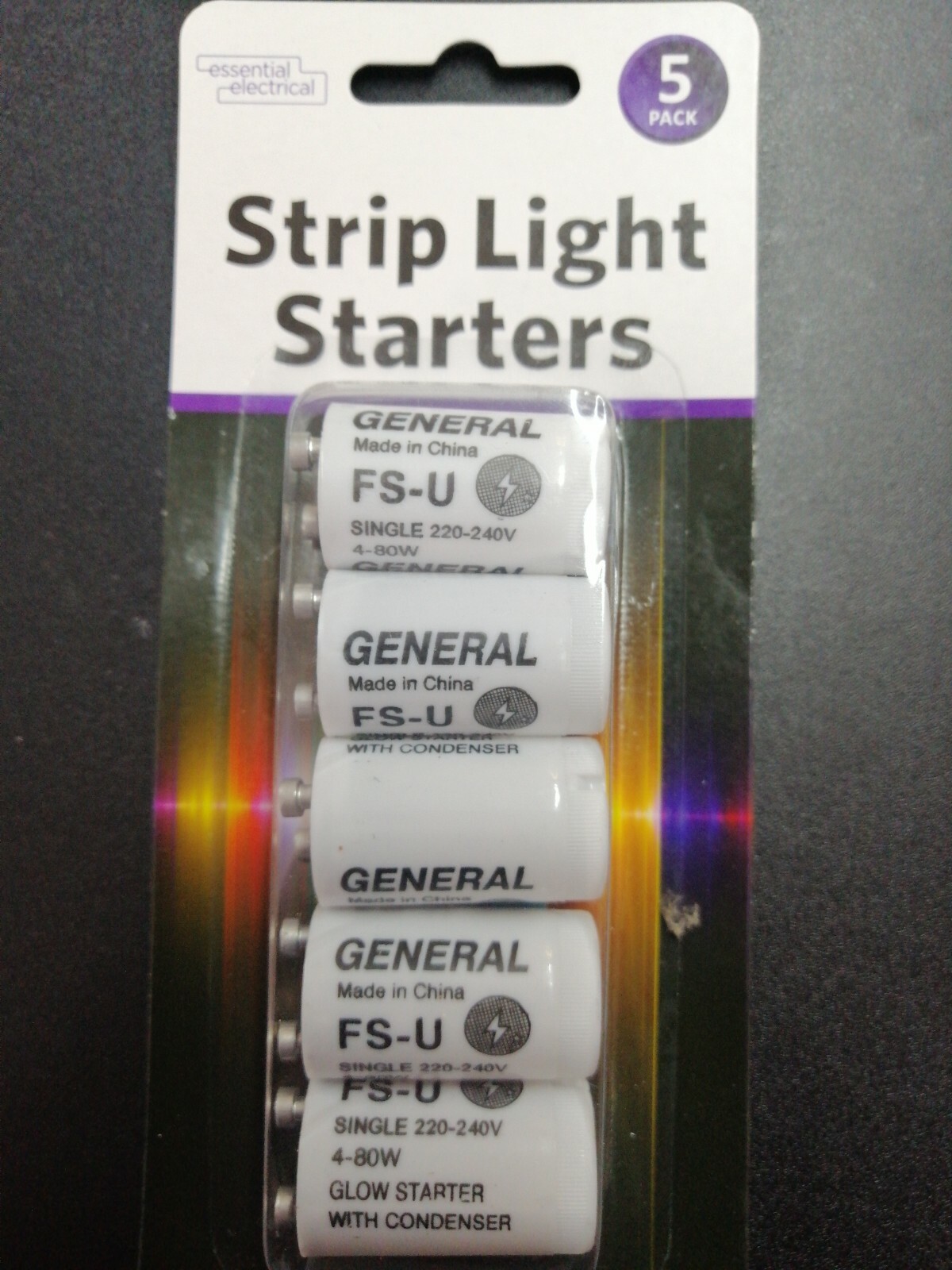 5 STRIP LIGHT STARTERS FLUORESCENT ASSORTED 4-80W SINGLE 220-240V ...