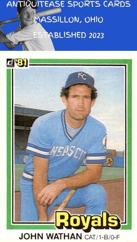 1981 Donruss #221 John Wathan | eBay