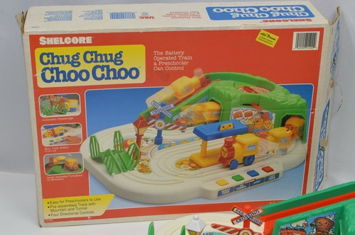 Vintage 1991 Shelcore Chug Chug Choo Choo Toy Train Complete with Box ...