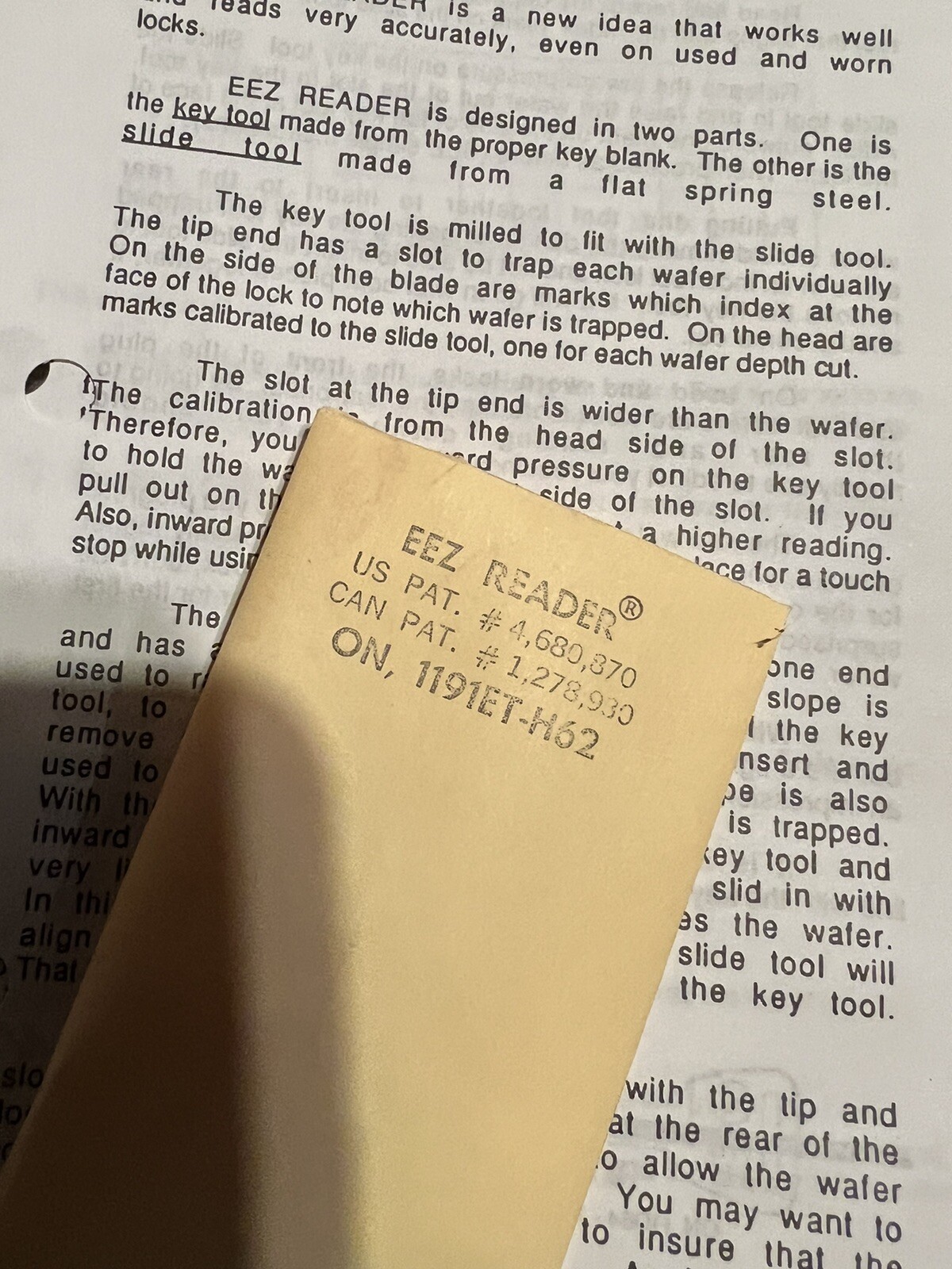 EEZ Reader Decoder Ford 91 Tubular Key Decoder NEW Open Box | eBay