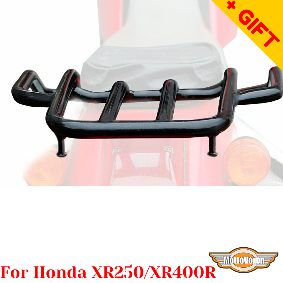 For Honda XR400 XR250R Motard XR250 Baja Rear Luggage Rack | Black ...