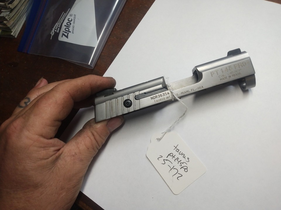 taurus pt 145 Pro 45 acp Slide With Sights And Extractor , Firing Pin ...